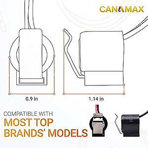 W10225581 Refrigerator Bimetal Defrost Thermostat Premium Replacement Part by Canamax - Compatible with Whirlpool Kenmore Refrigerators - Replaces WPW10225581 AP6017375 PS11750673 PS237680 2321799