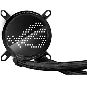 ASUS ROG RYUO III 240 ARGB All-in-one AIO Liquid CPU Cooler 240mm Radiator, Asetek 8th gen Pump Solution, Anime Matrix™ LED Display and ROG AF 12S ARGB Fan.