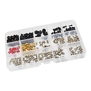 Xiedeai Fasteners Desktop Computer Screws Kit - M2.5 M3 Screw Kit 286 Pieces for Hard Disk Notebook Assembling Standoff Set Motherboard Screws