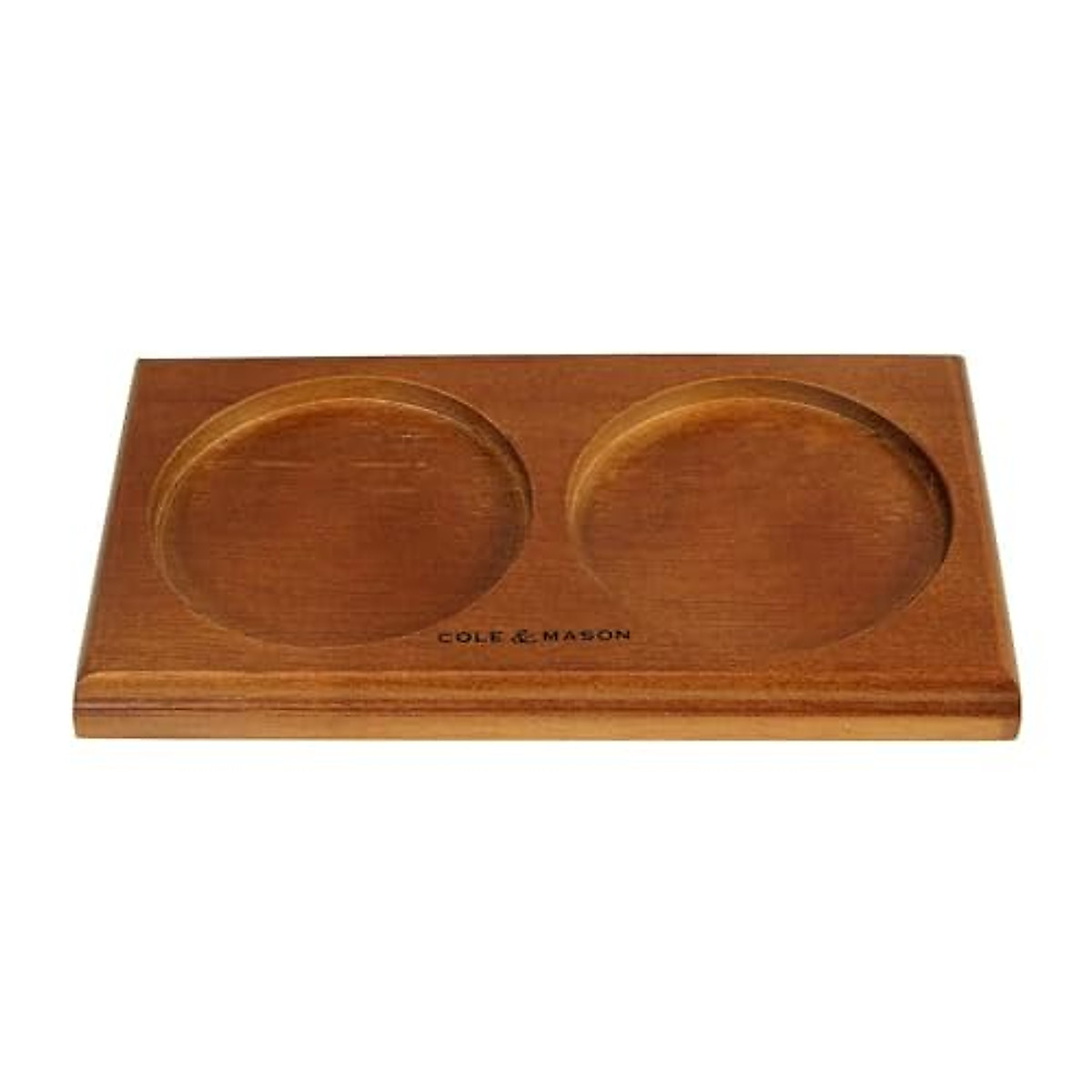 Cole & Mason Salt & Pepper Mill Tray, Brown Wood