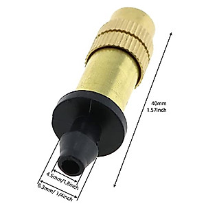 E-outstanding Spray Nozzle 10PCS Adjustable Irrigation System Copper Nozzle for Spray Garden Lawn Irrigation, Lawn Watering Nozzle