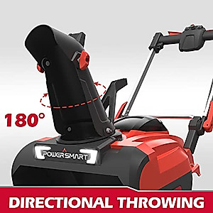 Snow Blower - 80V 6.0Ah Battery Powered Snow Blower, 21'' Electric Snow Thrower, Cordless Snow throwers