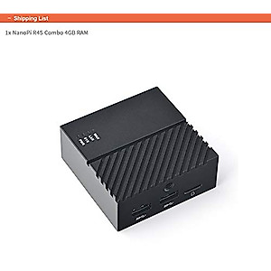 Nanopi R4S Mini Portable Travel Router OpenWRT with Dual-Gbps Ethernet Ports 4GB LPDDR4 Based in RK3399 Soc for IOT NAS Smart Home Gateway