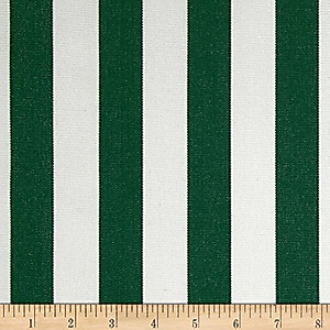 Sunbrella Mason Stripe 5630-0000 Forest Green, Fabric by the Yard
