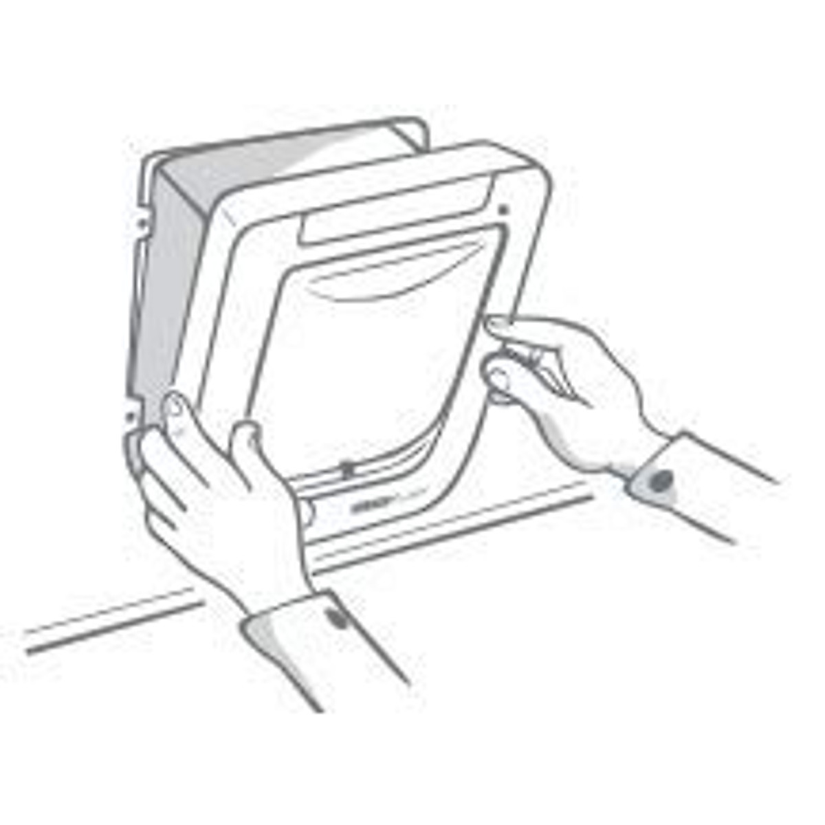 SureFlap - Sure Petcare Microchip Cat Flap, White, Scans Pet's ID on Entry, Check Your Cat's Size,Flap Opening is 4 3/4” (H) by 5 5/8” (W)