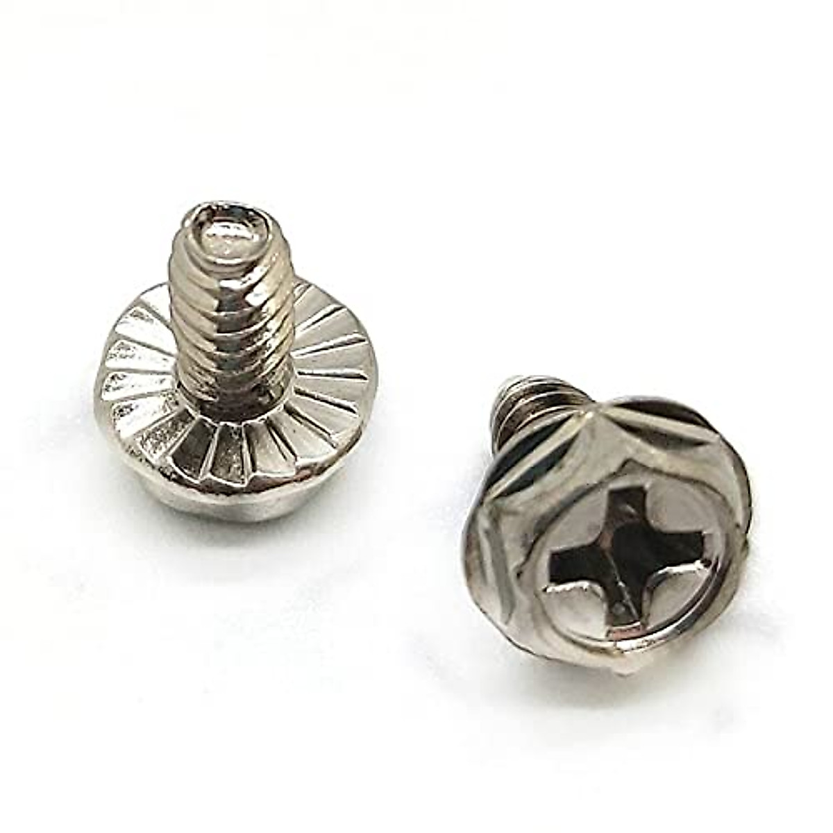 SBUOL 50pcs Toothed Hex Screw 6/32 Computer Case Motherboard Screws