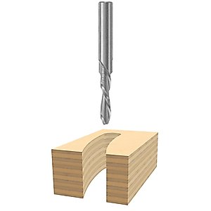 BOSCH 85901M 3/16 In. x 3/4 In. Solid Carbide 2-Flute Downcut Spiral Bit