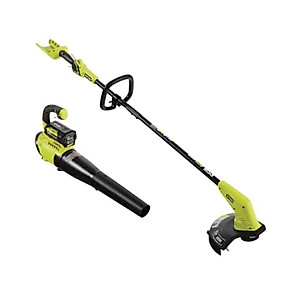 RYOBI Ryobi 18V Brushless Cordless Battery String Trimmer and Leaf Blower Combo Kit P20121 0