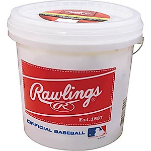 Rawlings | Official League Recreational Use Practice Baseballs | Youth/8U | R8U | Bucket | 24 Count (Pack of 1)