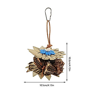 LUOZZY Bird Shredder Toys Foraging Hanging Toy Parrot Cage Chewing Toys for Small Medium Parrot Finch Conure Lovebirds (Paper Silk)