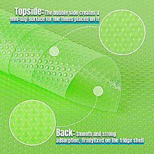 8 Pack Refrigerator Liners Fridge Liner Mats Washable, DUDUCOFU Refrigerator Mats for Glass Shelves Non Slip Refrigerator Shelf Liners, Size Adjustable Fridge Mats for Freezer Cupboard Drawers