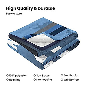 Wream Custom Blanket for Bed Personalized Fans Gift Basketball City Name and Number Winter Summer Fleece Throw Blankets, Optional【40x50】【50x60】【 60x80】inch
