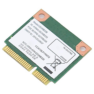 ASHATA Network Card,for Qualcomm AR9565 QCWB335 150M Mini PCI-E Bluetooth Network Card Universal, 2.4G Bluetooth Network Card for HP/DELL/ACER, etc.