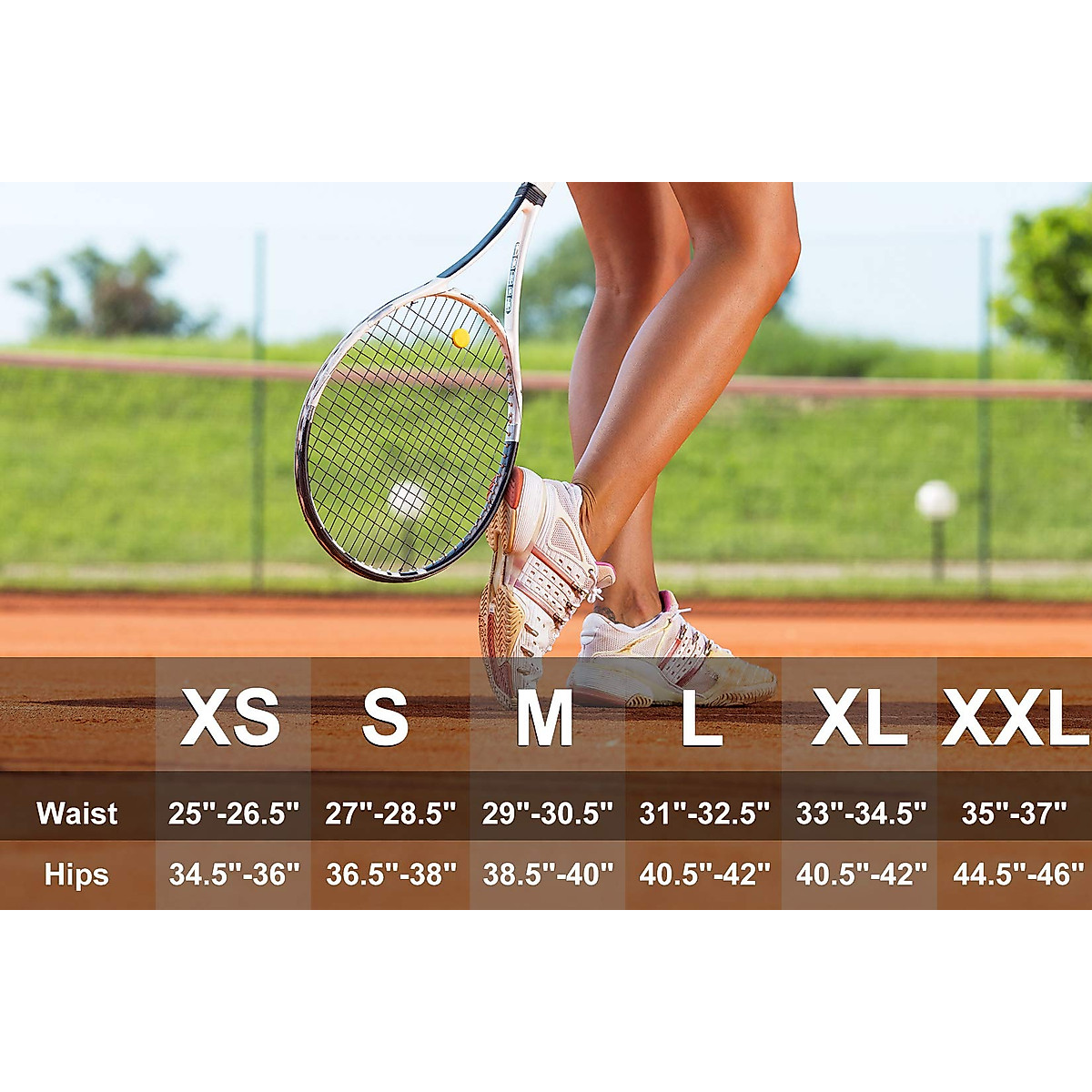 Yogipace Tall Women's 20" Modest Knee Length UV Protection Skirt Athletic Golf Tennis Skort Built in Shorts Navy Blue Size XXL