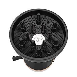 Bellissima Italia Diffon DF1 5000 Ceramic - Lightweight Diffuser & Curly Hair Dryer with Argan Oil