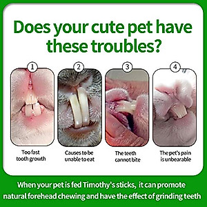 NC Timothy Hay Sticks for Rabbits Guinea Pig Hamsters Chinchilla Bunny Chew Toys for Teeth Treats Accessories