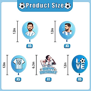 Soccer Themed Birthday Party Supplies, Soccer Birthday Party Decorations Includes Banner, Balloons, Cake Toppers, Football Party Favors Soccer Party Decorations for Kids Adults Birthday Party Favors