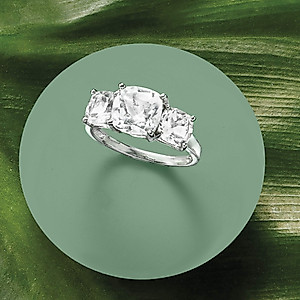 Ross-Simons 4.50 ct. t.w. White Topaz 3-Stone Ring in Sterling Silver. Size 7