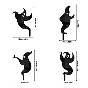 Halloween Yard Signs Stakes Decorative Ghost Garden Stakes Decorations Outdoor Yard Art Decor Yard Yard Sign Halloween Outdoor Statues Props Scary Holiday Home Garden Party Supplies