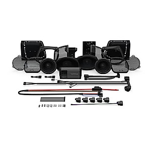 Rockford Fosgate HD14-STG3 Fairing Speakers, Saddlebag Speakers and 800-Watt Amplifier Kit for Select 2014+ Harley Davidson Road Glide & Street Glide Motorcycles