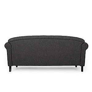 Christopher Knight Home Tracy Contemporary Deep Tufted Sofa with Nailhead Trim, Charcoal