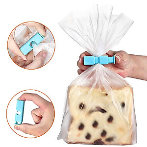 Bag Clips for Food Storage, Bread Bag Clips, Food Bag Clips for Bread, Nuts, Dried Fruit, Frozen Foods Bag Cinch Non-Slip Grip, Easy Squeeze & Lock, 12 Pack (Multi-Color)