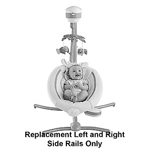 Replacement Parts for Fisher-Price Cradle 'n Swing - CHM84 ~ Soothing Savannah Model ~ Fits Other Models as Well ~ Left and Right Side Rails