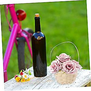 Cabilock 18 pcs mini flower basket candy gift baskets picnic basket wicker hamper doll bread baskets decoration for home flower vases decorative home décor wooden bamboo craft basket