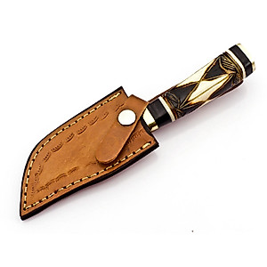 UK UNIQUE SHARP KNIVES Handmade Damascus Steel Small skinner knife SK-2021 Beautiful Handle