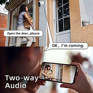 Rraycom 4Pack Security Cameras Outdoor Wireless, Battery Powered Camera for Home Security, Cloud/SD(up to 256G), AI Motion Detection, Color Night Vision,2-Way Audio