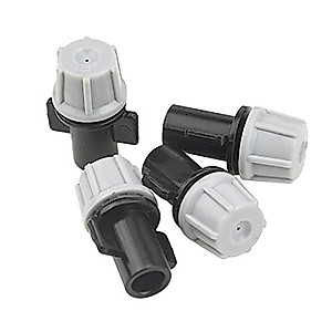 XINGYHENG 100Pcs(50Pairs) Garden Irrigation Kit Adjustable Misting Drippers Atomizing Connect with Tee Connector Round Emitter Drip System for Flower Pot Garden Lawn Water Irrigation Drip Kit