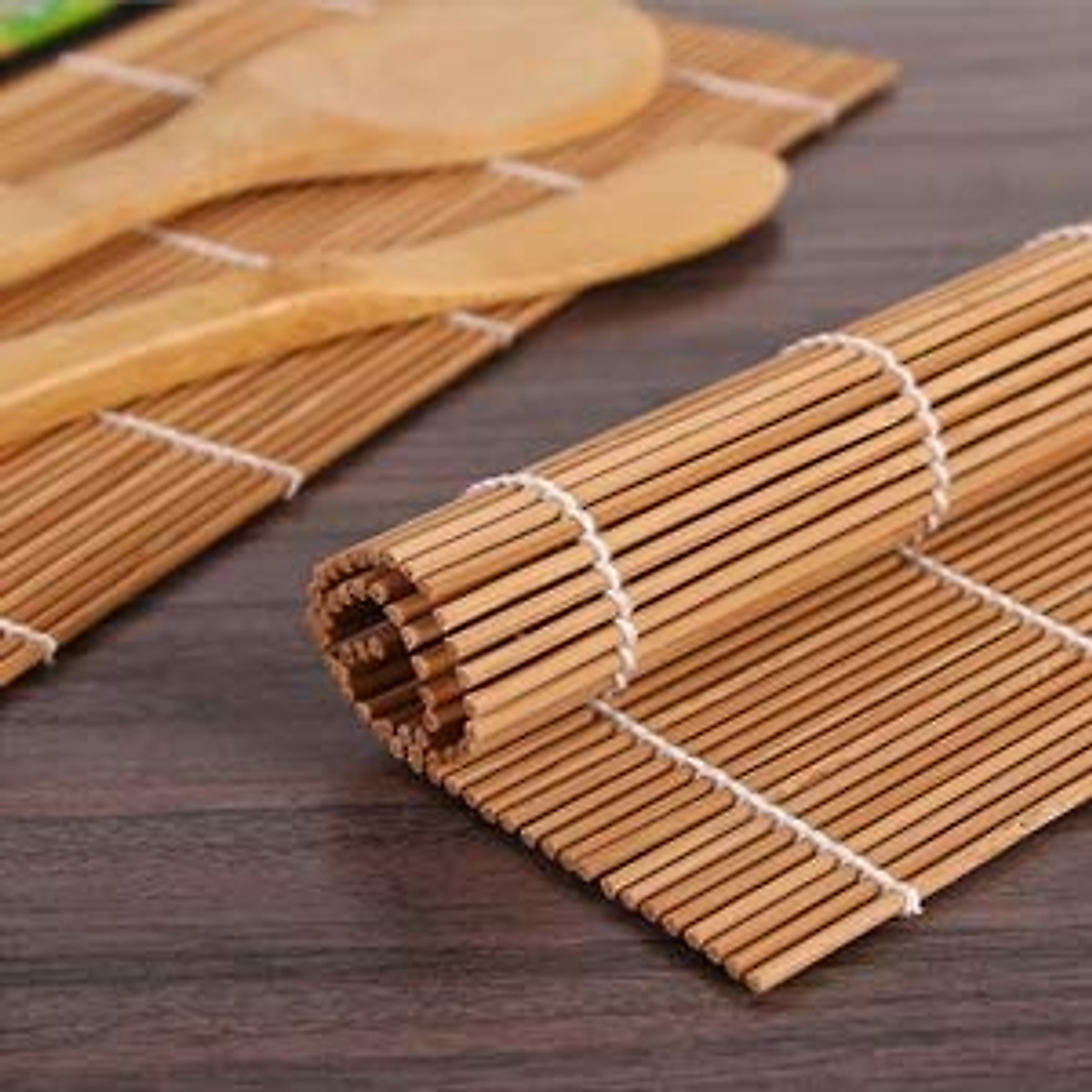 Fu Store Sushi Making Kit Set 9 PCS-Sushi Rolling Mats Rice Paddle Rice Spreader Sushi Roller Bamboo Beginner Sushi Maker