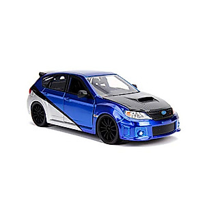 Jada Toys Rubber Tires 1:24 Fast & Furious - Brian's Subaru Impreza WRX STI, Blue (99514)