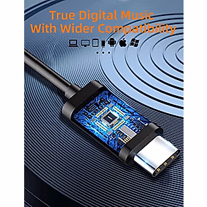 MAS CARNEY TI3 Wired USB Type C Headphones, USB C Earbuds, in-Ear Earphones with Microphone for Samsung S20, Huawei P30 P40, Oppo, Honor, Google Pixel and Other Smartphones with Type-C Interface