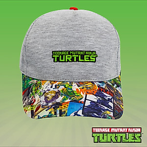 Teenage Mutant Ninja Turtles Boys Baseball Cap, TMNT Kid Adjustable Cotton Hat Multicolor