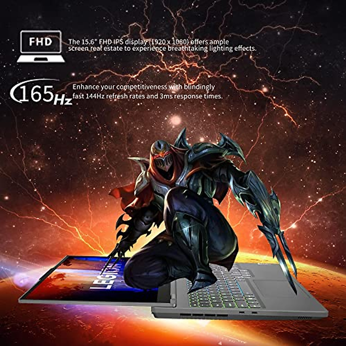 Lenovo 2022 Legion 5 Gen 7 15.6" FHD 165Hz Gaming Laptop, AMD Ryzen 7 6800H, 32GB DDR5 RAM, 1TB PCIe SSD, NVIDIA GeForce RTX 3070Ti, 4zone RGB Backlit Keyboard, Gray, Win 11 Pro, 32GB USB Card