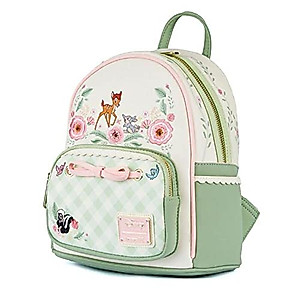 Loungefly Disney Bambi Springtime Gingham Womens Double Strap Shoulder Bag Purse