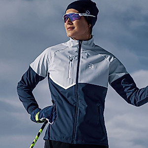 B DÆHLIE Daehlie Women's Kikut Jacket - Softshell Ski Coat, Cashmere Blue, Small