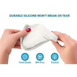 Silicone Soap Dish & Kitchen soap Tray - Self draining soap Dish, Soap Dish Shower | Silicone soap Holder | Soap Holder for Kitchen Sink | Small soap Dish - Durable Rubber Soap Dish with Drainage