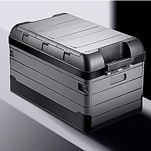 WDBBY Car Trunk Storage Box, Double-Layer Storage, Foldable Car Storage Box, Rear Trunk Storage Box, Storage Box