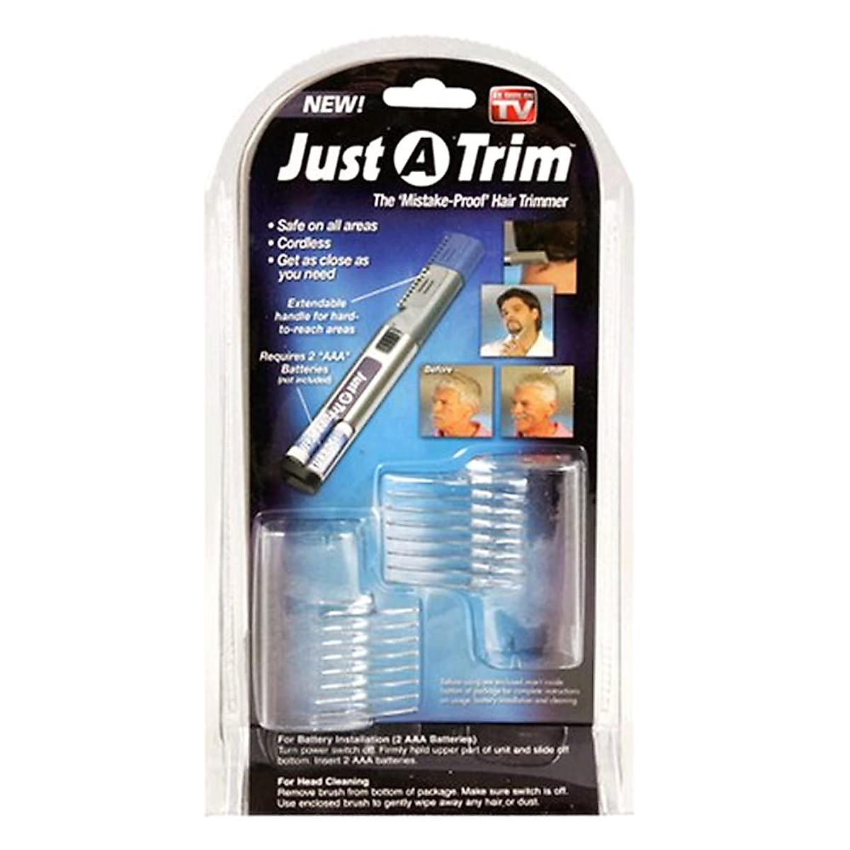 Just a Trim" Cordless Hair Trimmer Look "Sharp" in Between Hair Cuts