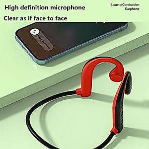 Headphones Wireless Bluetooth, HiFi Bones Conduction Wireless Headphone Upgrade Bluetooth 5.2 Bone-Drive Support Sd Card Headset Stereo Earphone Sport for Music