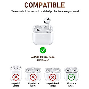 PHOEACC Cute Airpod Gen 3 Case 2021 (NOT Fit Airpod Pro) Flowers with Shell Pearl Keychain Luxury Marble Protective Cover Compatible with AirPods 3rd Generation Case for Girls Women (Floral)