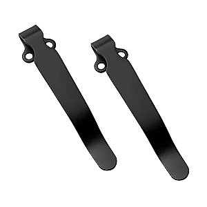 HAISDA Deep Carry pocket clips, Pocket Knife Clip for Knifemaker and DIY Folding Knives, Pack of 2