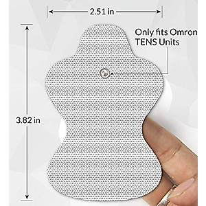 DONECO Omron Compatible TENS Electrodes - 10 (5 Pair) Premium Omron Compatible Replacement Pads for TENS Units