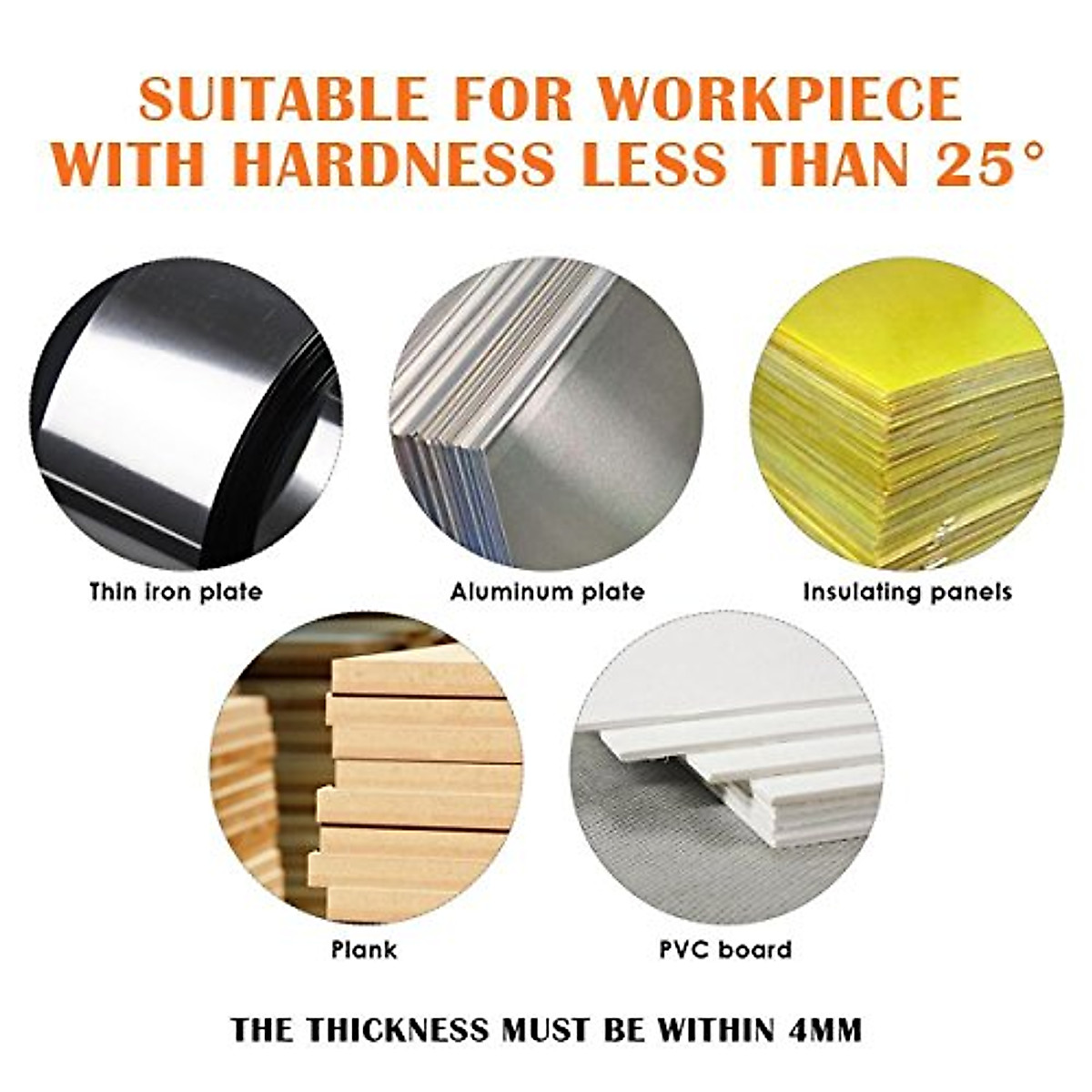 3Pcs HSS Step Drill Bit Set, 1/4" Hex Shank Spiral Groove High Speed Steel Titanium Coated Cone Hole Cutter Bit for Drilling Plate Aluminum Metal Wood Hole (4-12mm/4-20mm/4-32mm)