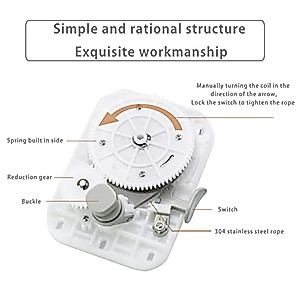 Samhopo Clothes Line Retracting Outdoors, Retractable Clothesline Indoor, Laundry Line with 10 PCS Clothespins, Heavy Duty Clothes Drying Line for Hanging Clothes