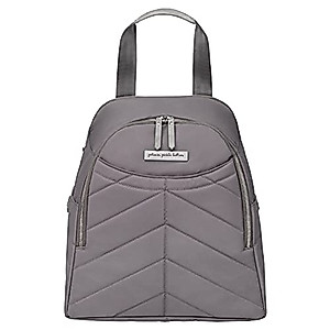 Petunia Pickle Bottom Inter-Mix Slope Backpack - Machine-Washable Diaper Bag - Ultimate His & Hers Backpack - Spacious & Versatile Bag - Compatible with Inter-Mix Systems - Charcoal Microfiber