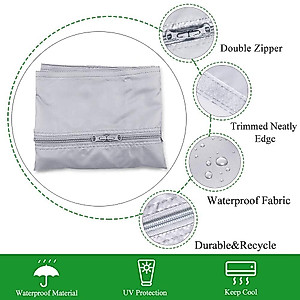 WASAIQI 400CM Universal Window Seal for Portable Air Conditioner and Tumble Dryer, Seal for AC Unit with Zip and Adhesive Fastener, Easy to Install, Works with Every Mobile Air-Conditioning
