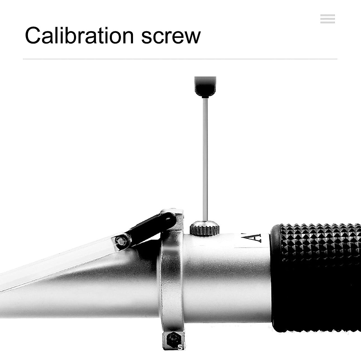 Alcohol Refractometer, Calibration Screw Accurate Data Adjustable Eyepiece 0‑80% Range Liquor Refractometer for Beer Brewing